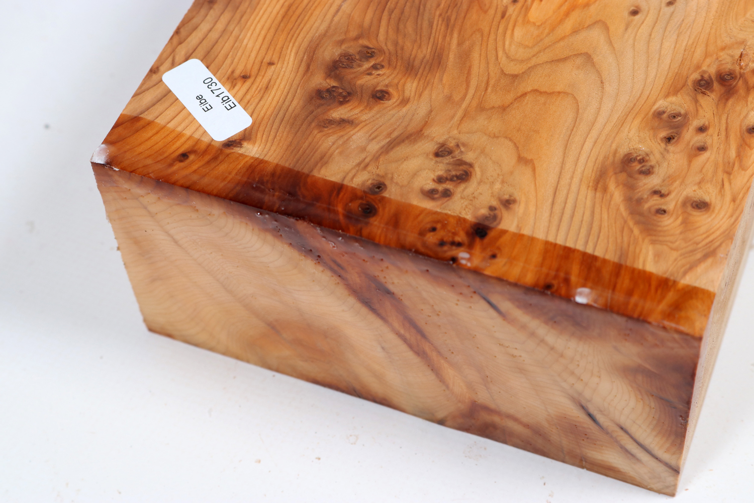 Block Yew Burl 135x135x70mm - Eib1730 - Feines Holz